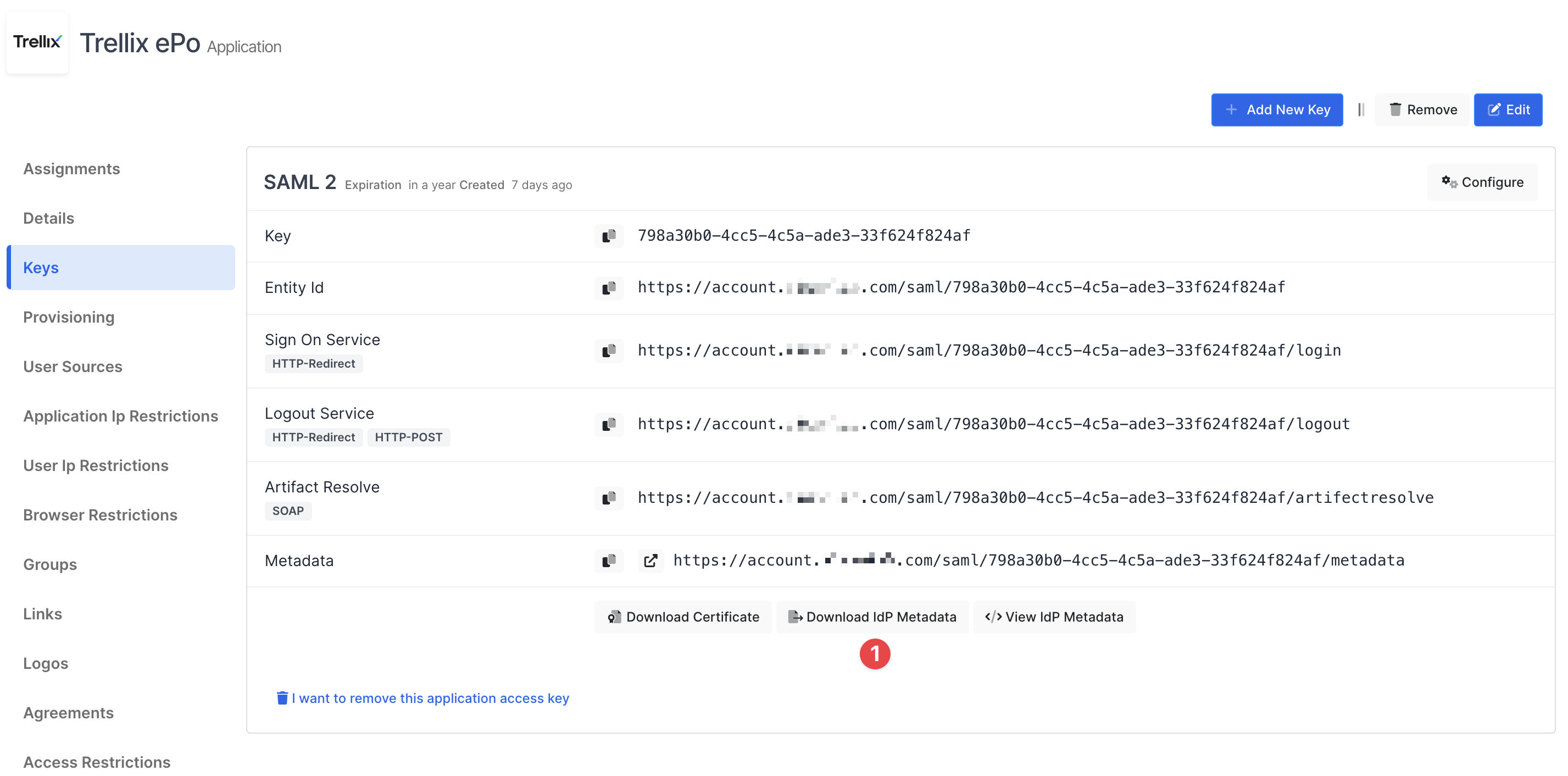 Trellix SAML Integration